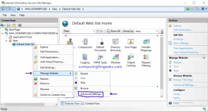 How To Configure Default Site in IIS Server 2019 | ComputingForGeeks ...