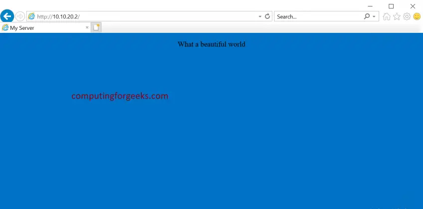 How To Configure Default Site in IIS Server 2019 | ComputingForGeeks ...