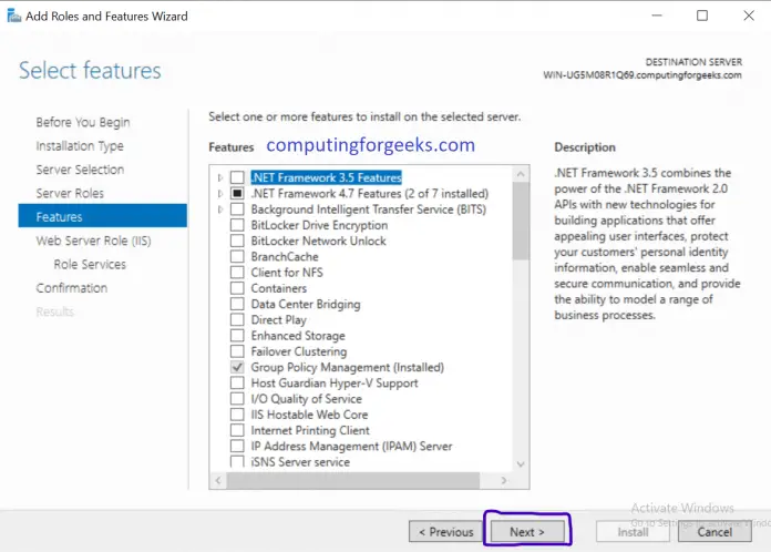 Configure IIS Web Server on Windows Server 2019 | ComputingForGeeks