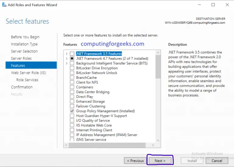 Configure IIS Web Server on Windows Server 2019 | ComputingForGeeks