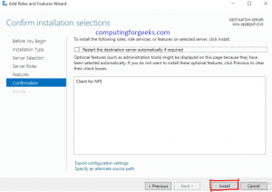Configure NFS Client on Windows Server 2019 | ComputingForGeeks
