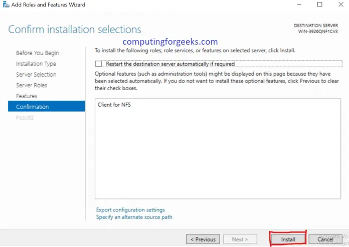 Configure Nfs Client On Windows Server 2019 Computingforgeeks