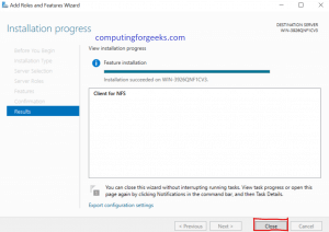 Configure NFS Client on Windows Server 2019 | ComputingForGeeks