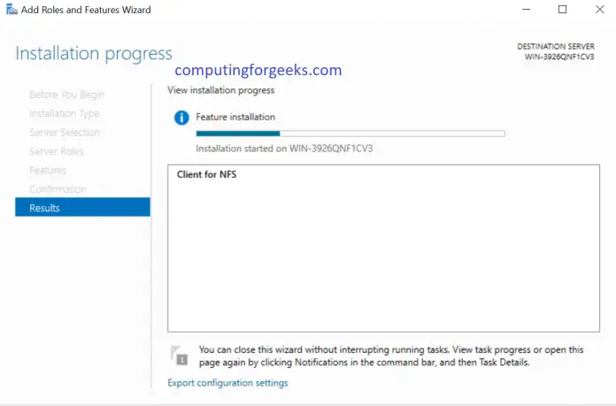 Configure NFS Client on Windows Server 2019 | ComputingForGeeks