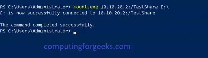 Configure Nfs Client On Windows Server 2019 Computingforgeeks