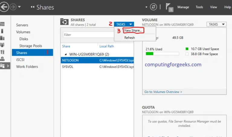 How To Configure Nfs Server On Windows Server 2019 Computingforgeeks