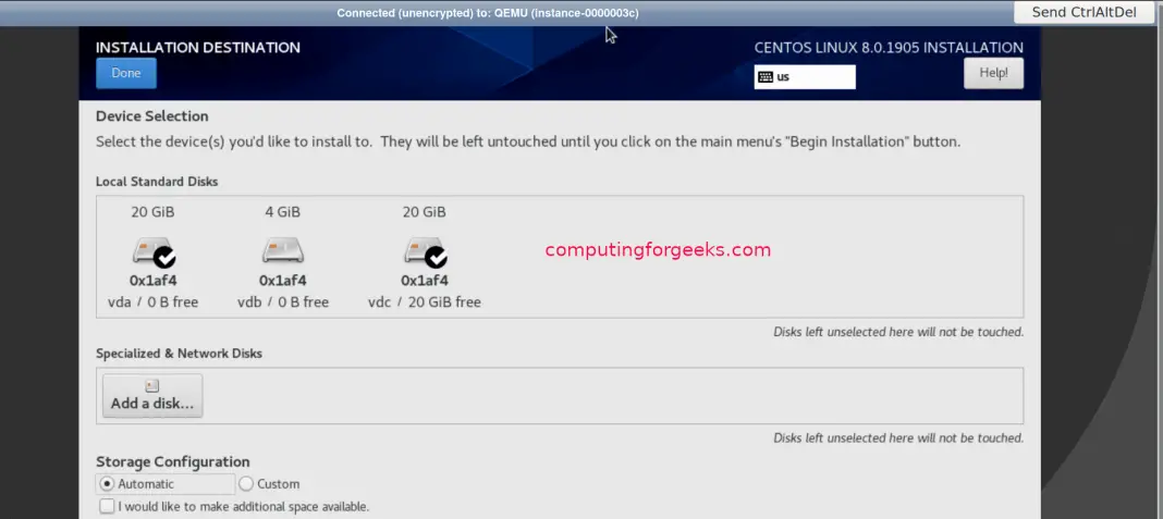 Creating CentOS 8 Stream Image Template on OpenStack | ComputingForGeeks