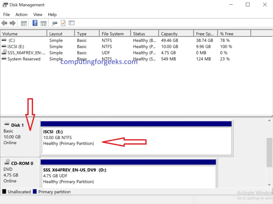 Configure iSCSI Initiator on Windows Server 2019 | ComputingForGeeks