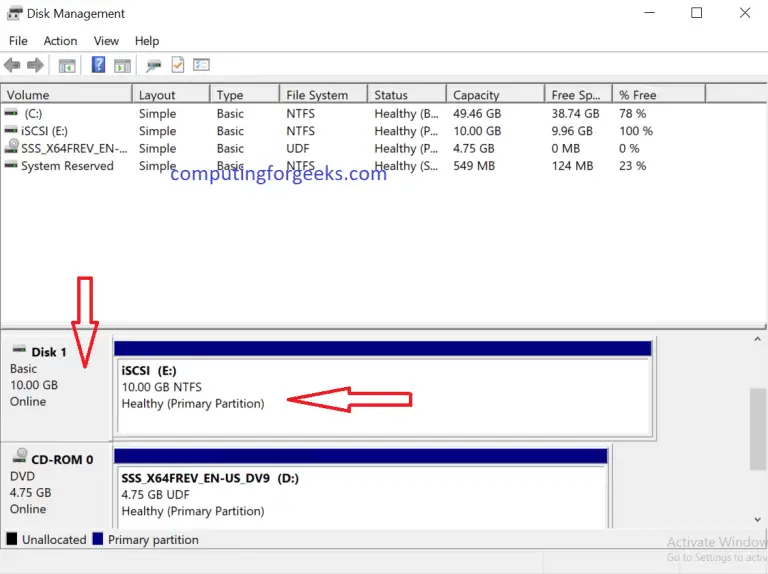 Configure iSCSI Initiator on Windows Server 2019 | ComputingForGeeks