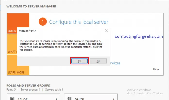 Configure Iscsi Initiator On Windows Server 2019 Computingforgeeks