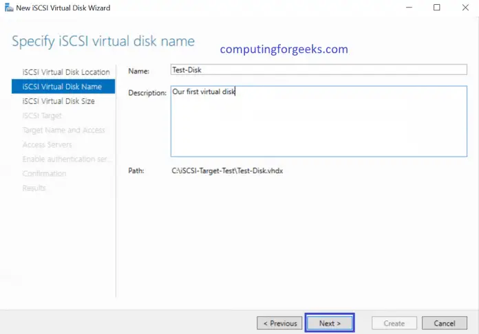 Install And Configure Iscsi Target On Windows Server 2019 Computingforgeeks