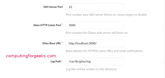 Install Gitea Git Service On Ubuntu 2204200418041604 Computingforgeeks