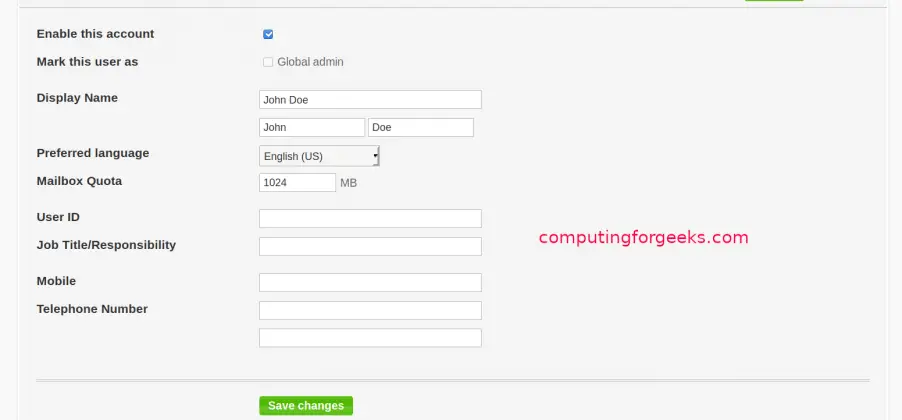 Add Domains and User Accounts to iRedMail Mail Server | ComputingForGeeks