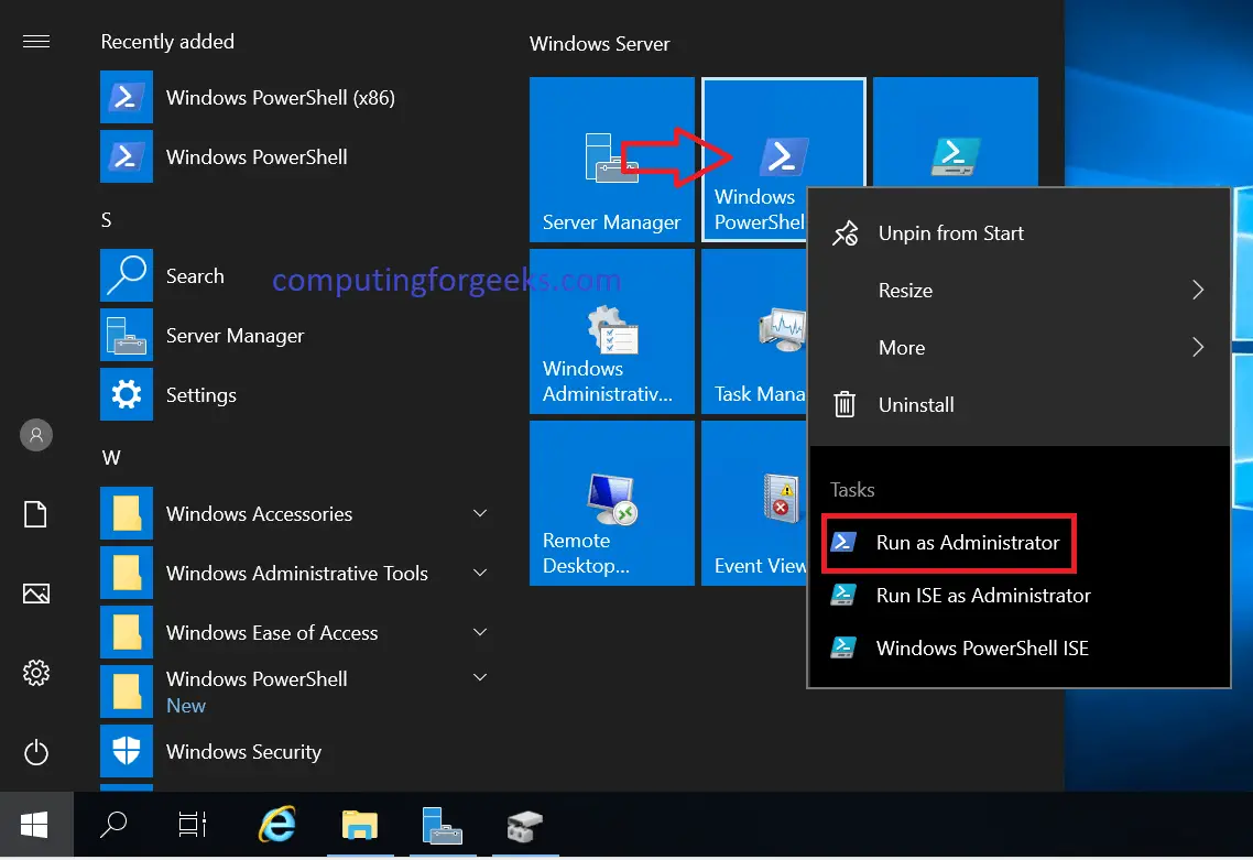 Configure OpenSSH Server on Windows Server 2019 | ComputingForGeeks