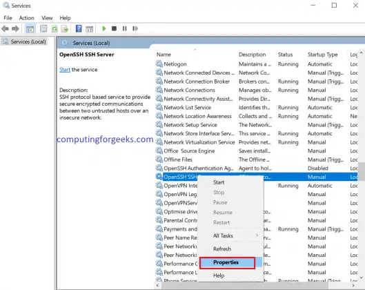 Configure Openssh Server On Windows Server 2019 Computingforgeeks
