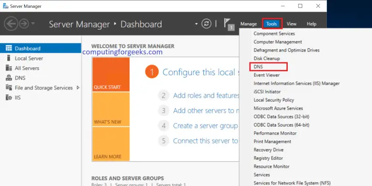 How To add DNS A/PTR Record in Windows Server 2019 | ComputingForGeeks
