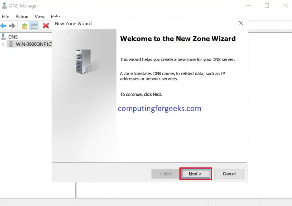 How To add DNS Forward Lookup Zone in Windows Server 2019 ...