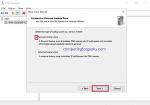 How To add DNS Forward Lookup Zone in Windows Server 2019 | ComputingForGeeks