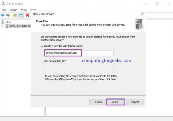 How To Add Dns Forward Lookup Zone In Windows Server 2019 Computingforgeeks 8472