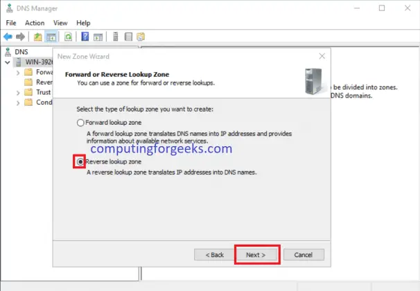 How To add DNS Reverse Lookup Zone in Windows Server 2019 ...