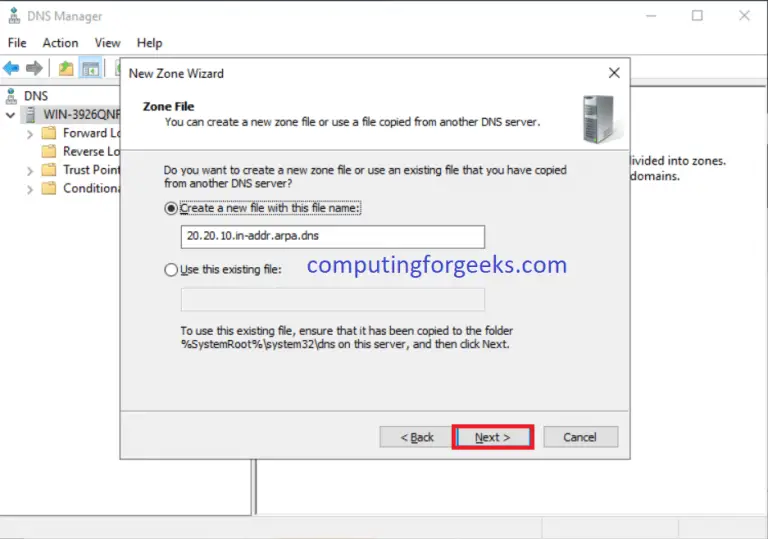 How To Add Dns Reverse Lookup Zone In Windows Server 2019 Computingforgeeks