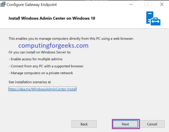 Install and Configure Windows Admin Center on Windows Server 2019 ...