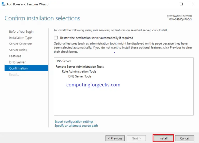 Install And Configure Dns Server On Windows Server 2019 Computingforgeeks 0921