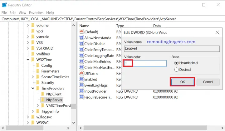 Configure NTP Server in Windows Server 2019/2022 | ComputingForGeeks
