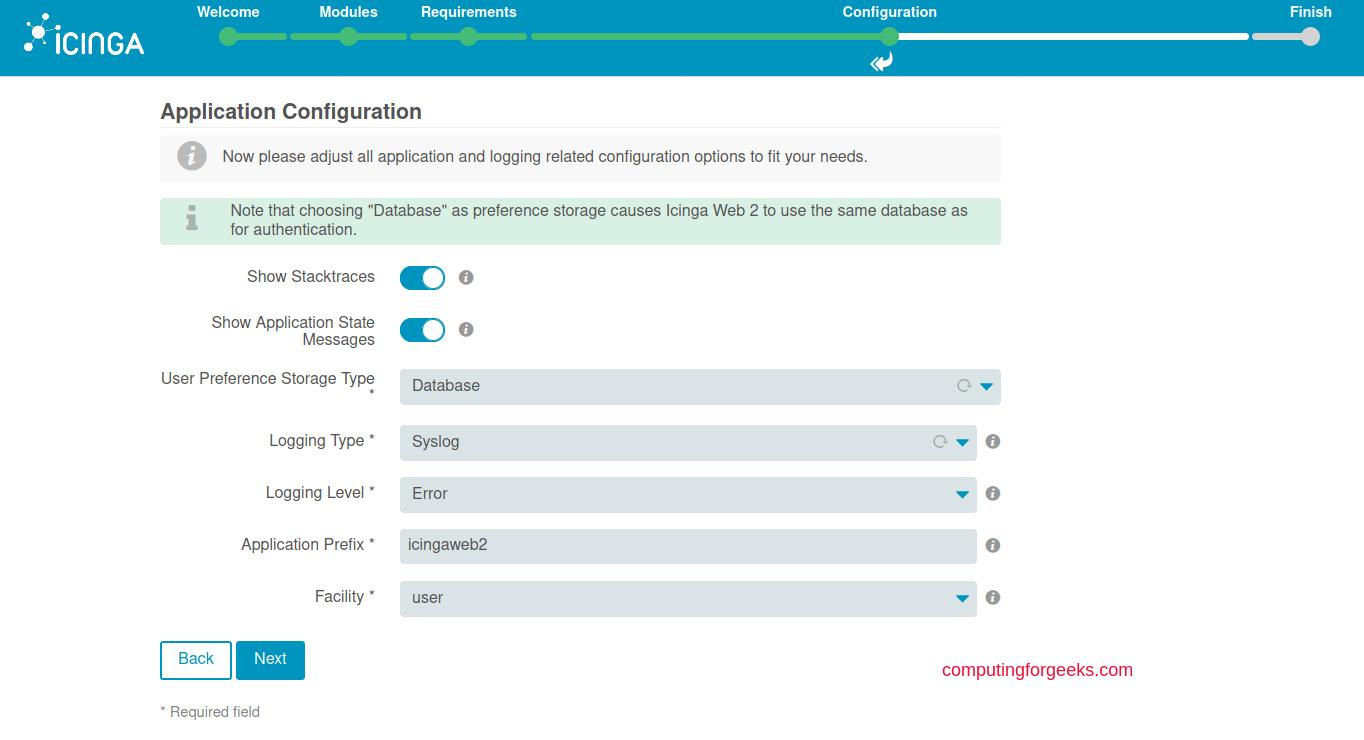 How To Install Icinga Web 2 On Centos 8 Rhel 8 Computingforgeeks