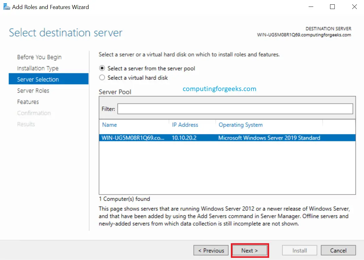 Install and Configure Hyper-V on Windows Server 2019 | ComputingForGeeks