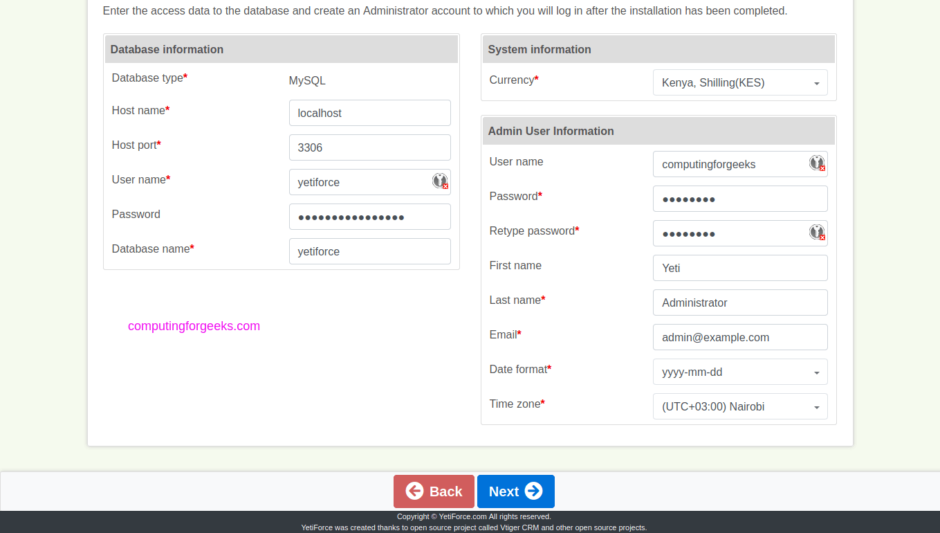 How To Install YetiForce CRM on CentOS 8 / CentOS 7 | ComputingForGeeks