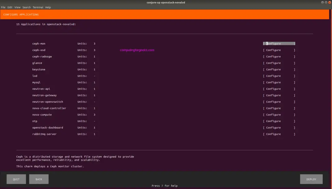 Setup Single Node OpenStack on Ubuntu 18.04 with conjure-up | ComputingForGeeks
