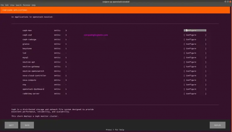 Setup Single Node OpenStack on Ubuntu 18.04 with conjure-up | ComputingForGeeks