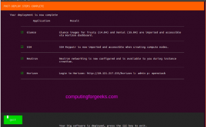 Setup Single Node OpenStack on Ubuntu 18.04 with conjure-up | ComputingForGeeks
