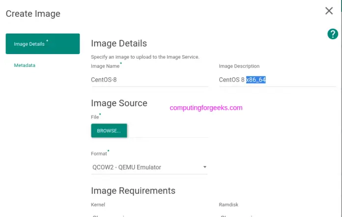 Creating Centos Stream 9 Or 8 Vm Instance On Openstack Computingforgeeks