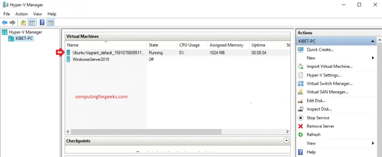 Enable Hyper-V and Install Vagrant on Windows 11/10 | ComputingForGeeks