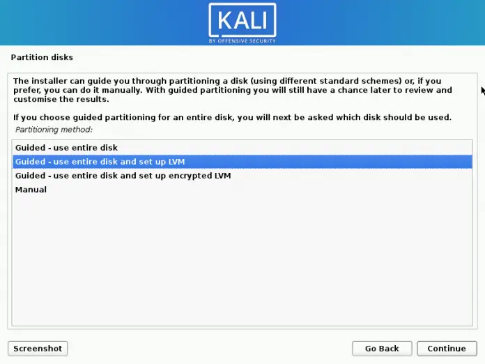 Install Kali Linux 2023.x – Step by Step with Screenshots ...