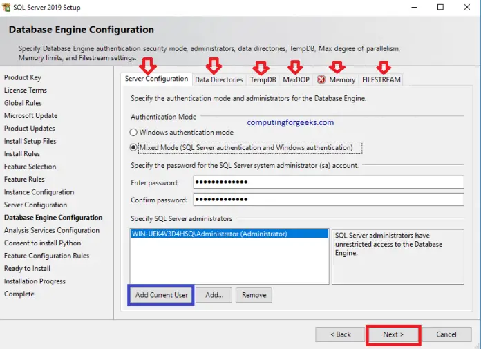 Install SQL Server 2019 Developer Edition on Windows Server 2019 ...