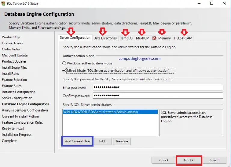 Install Sql Server 2019 Developer Edition On Windows Server 2019 Computingforgeeks