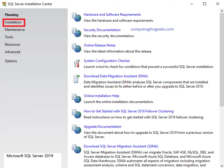 Install Sql Server 2019 Developer Edition On Windows Server 2019 Computingforgeeks