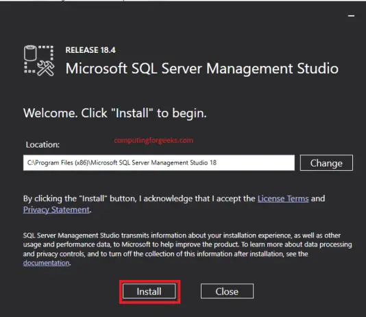 Install and Configure SQL Server Management Studio 18.4 on Windows 10 ...