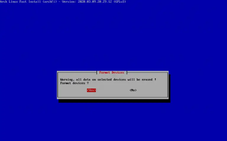Arch Linux Easy and Fast Installation With Archfi | ComputingForGeeks