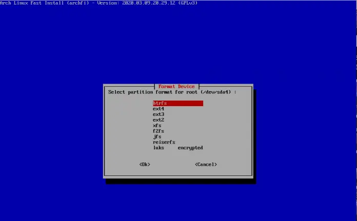 Arch Linux Easy and Fast Installation With Archfi | ComputingForGeeks