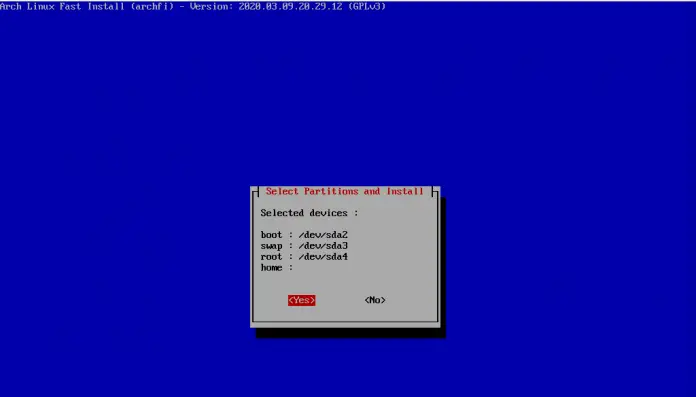 Arch Linux Easy and Fast Installation With Archfi | ComputingForGeeks