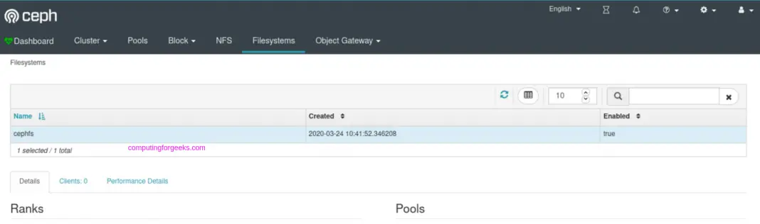 Ceph Persistent Storage For Kubernetes With Cephfs Computingforgeeks