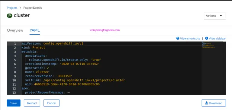 Prevent Users from Creating Projects in OpenShift / OKD Cluster | ComputingForGeeks