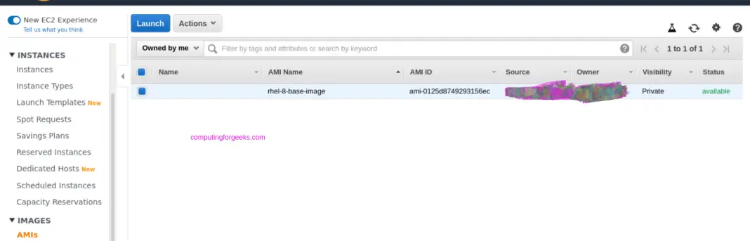 Create RHEL / CentOS 8 Custom AMI for AWS Using Image Builder | ComputingForGeeks