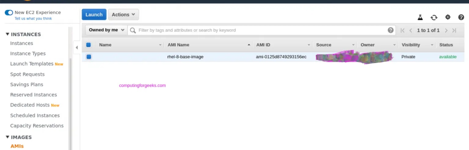Create RHEL / CentOS 8 Custom AMI for AWS Using Image Builder | ComputingForGeeks