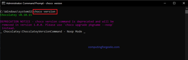 Manage Windows Applications from Command Prompt (CLI) with Chocolatey | ComputingForGeeks