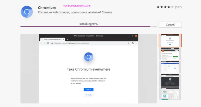 Install Chromium Browser On Ubuntu 22042004 Computingforgeeks 0788